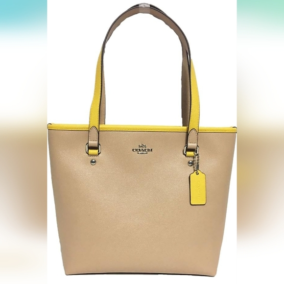 Coach | Bags | Coach Cross Grain Leather Tote Euc | Poshmark